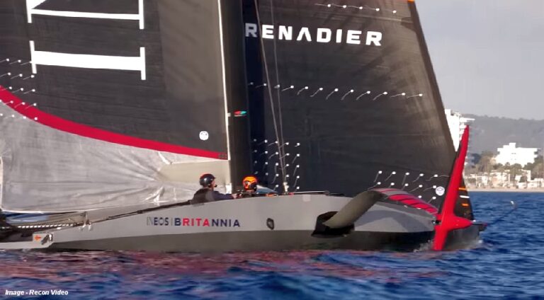 INEOS Britannia finally hoist their sails – Sailweb