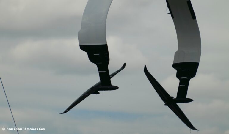 AC37 – ETNZ rollout second new foil wing – Sailweb
