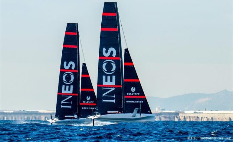 AC37 – Ainslie buckles down to two boat training with INEOS Britannia ...