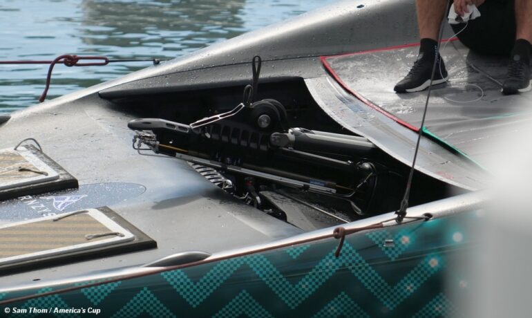 Emirates Team New Zealand mainsheet and mast/foil intergration revealed ...