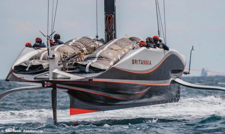 INEOS Britannia launch their AC75 for tow-testing – Sailweb