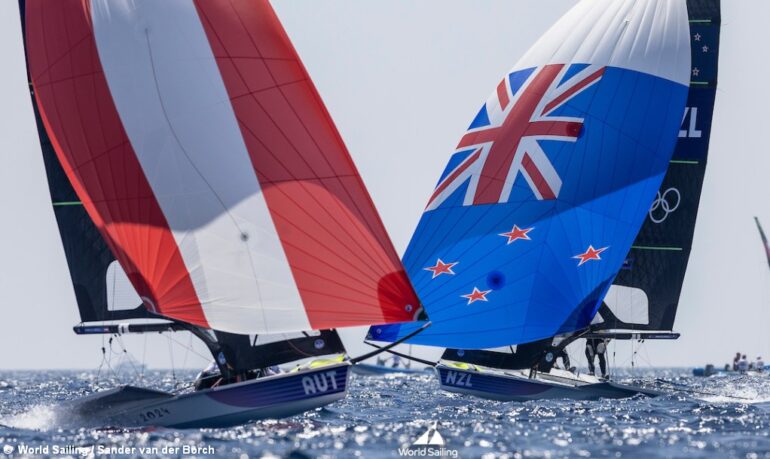 Paris 2024 Olympics – Sailing Day 4 – 49er and 49erFX Medal Race places ...