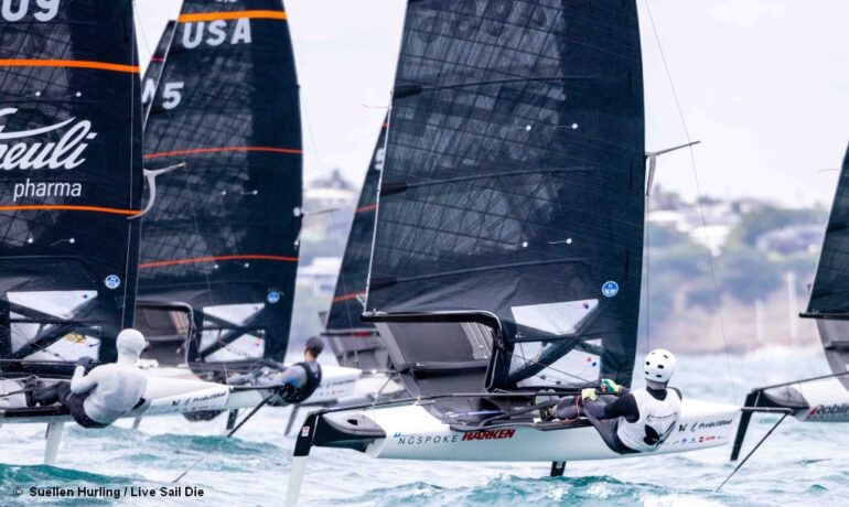 Moth Worlds – Mattias Coutts sets pace at World’s pre-event in Manly ...