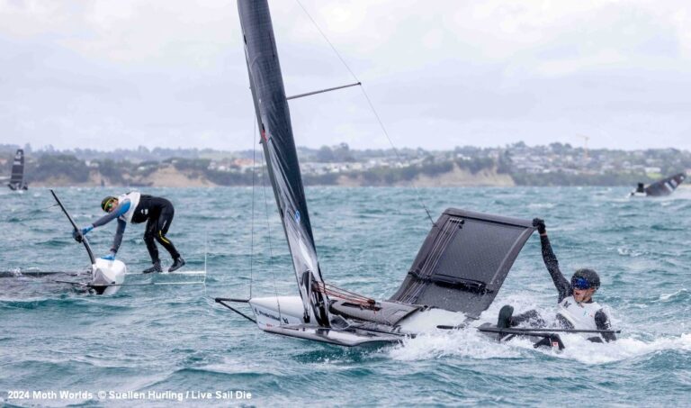 Moth Worlds Day 1 – Kiwi pair Mattias Coutts and Jacob Pye set the pace ...