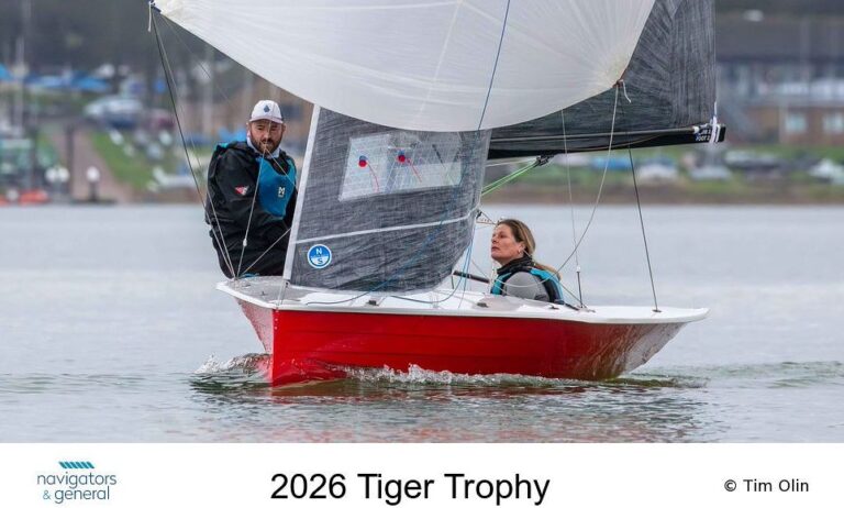 Tiger Trophy 2026 – Winner Tom Gillard and Rachel Gray in a Merlin ...